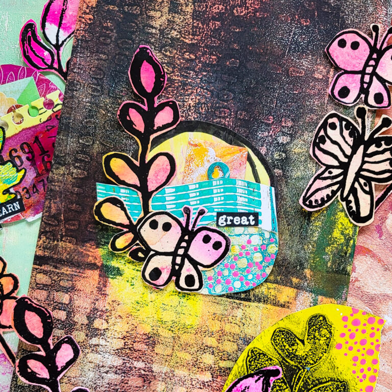 Collage Fodder – Art Journal Ephemera with Pencil Marks – Rubber Dance ...