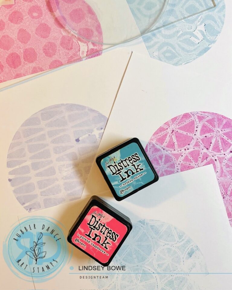 Make lovely Backgrounds with Distress Inks, a Mini Gel Plate & Stencils ...