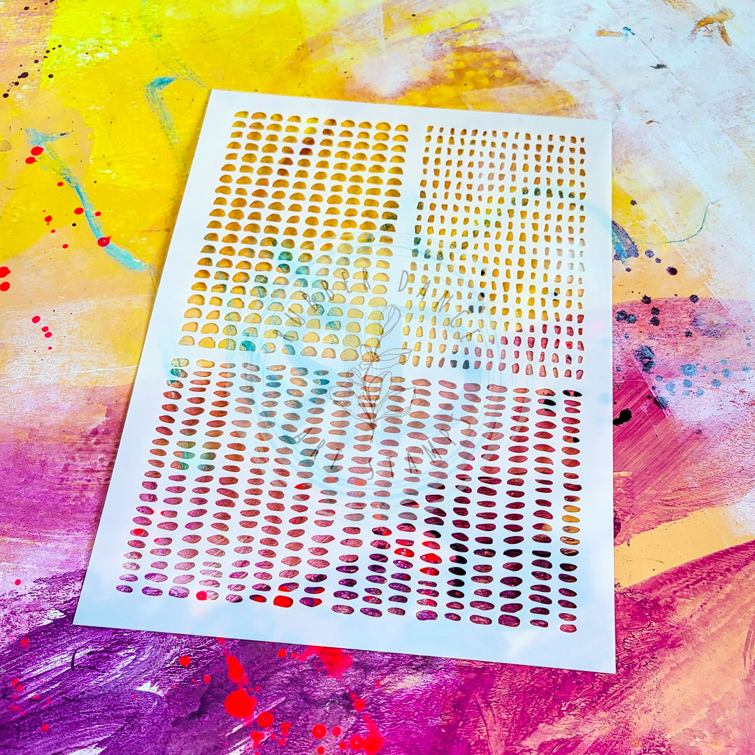 DIY Design Papers with Distress Ink & Mini Marks Stencil(s) – Rubber ...