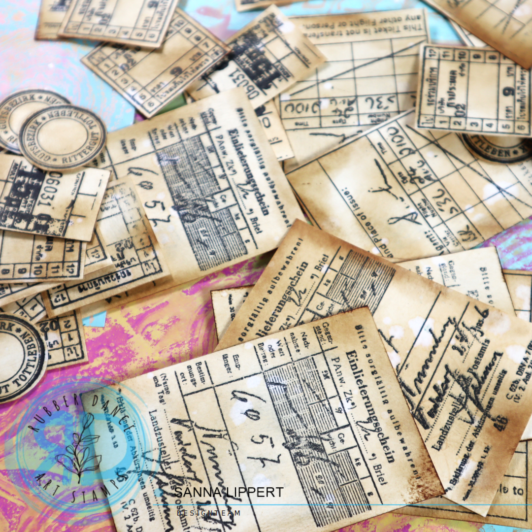 Vintage Tickets – DIY Journaling Ephemera – Rubber Dance Art Stamps Blog