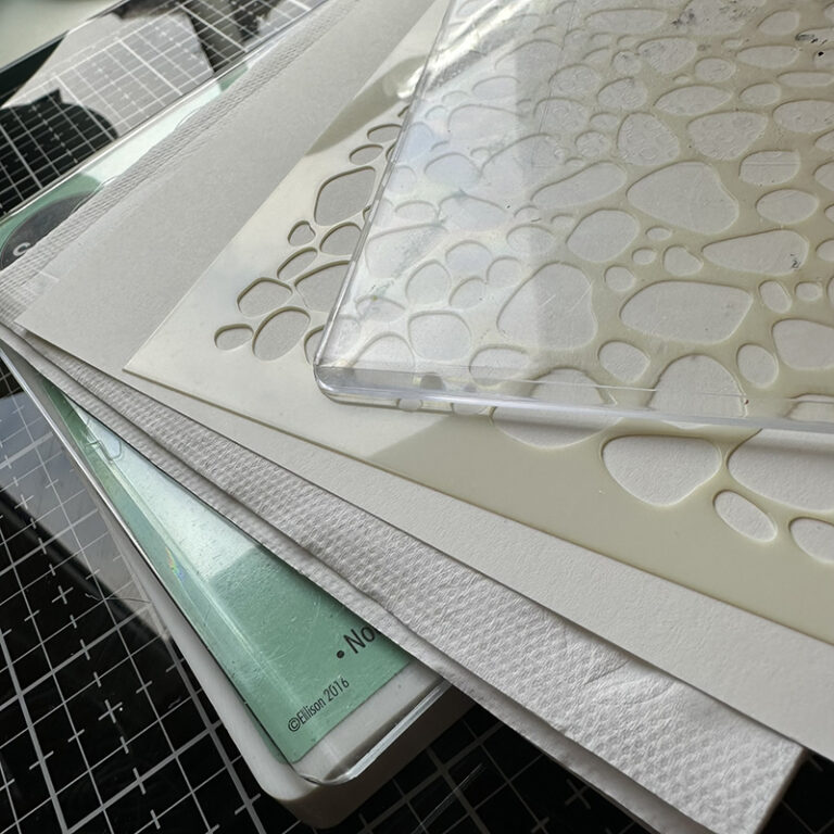 Dry Embossing with Stencils – Rubber Dance Art Stamps Blog