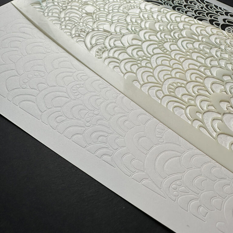 Dry Embossing with Stencils – Rubber Dance Art Stamps Blog