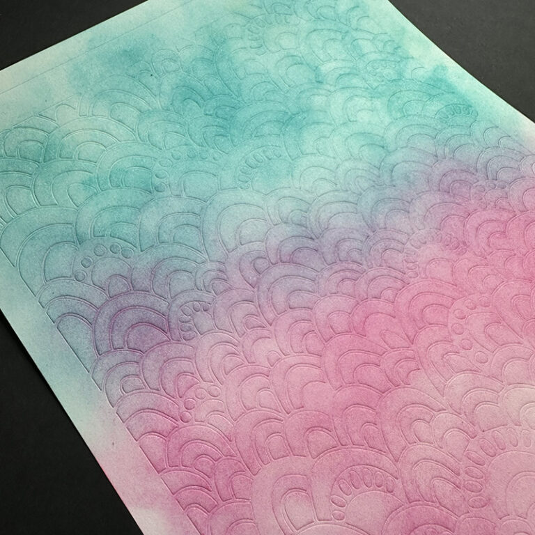 Dry Embossing with Stencils – Rubber Dance Art Stamps Blog