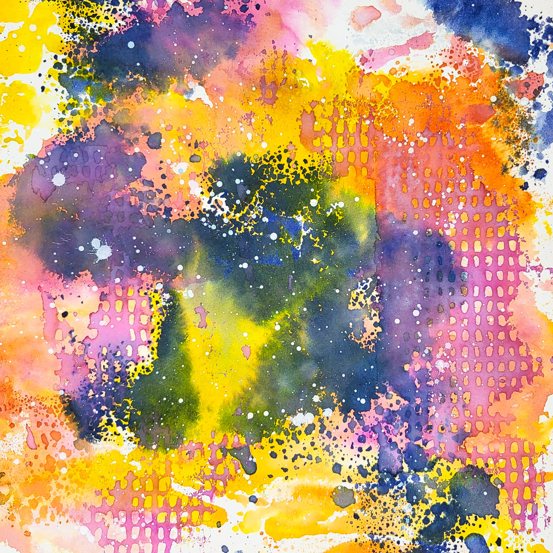 DIY Design Papers with Distress Ink & Mini Marks Stencil(s) – Rubber ...