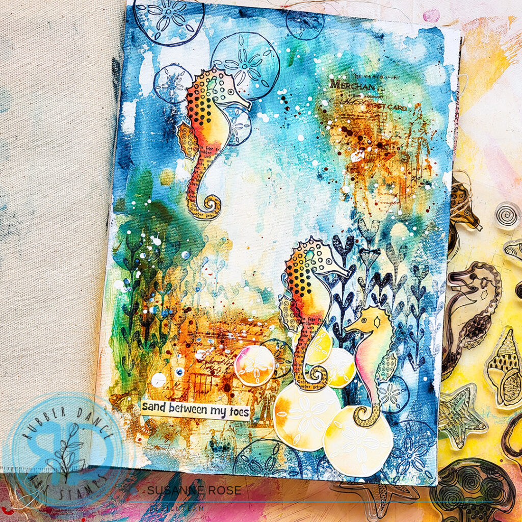 Nautical Art Journal Inspiration with Textured Sea Creatures – Rubber ...