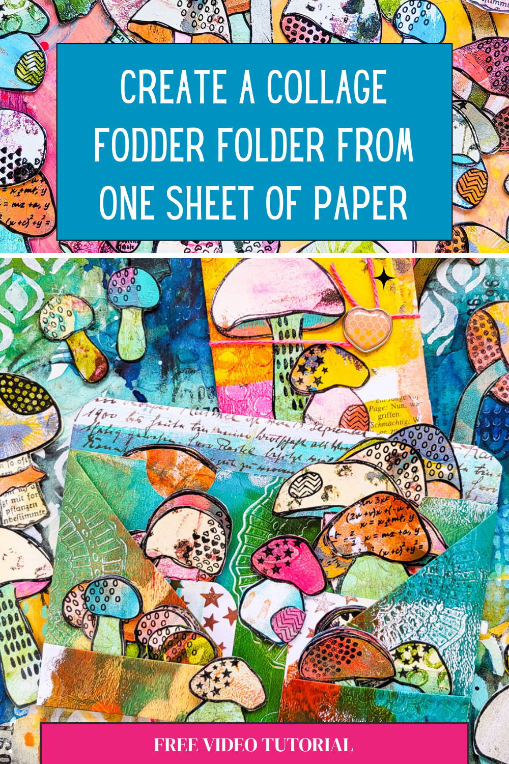 DIY Collage Fodder Folder from One Sheet of Paper – Rubber Dance Art ...