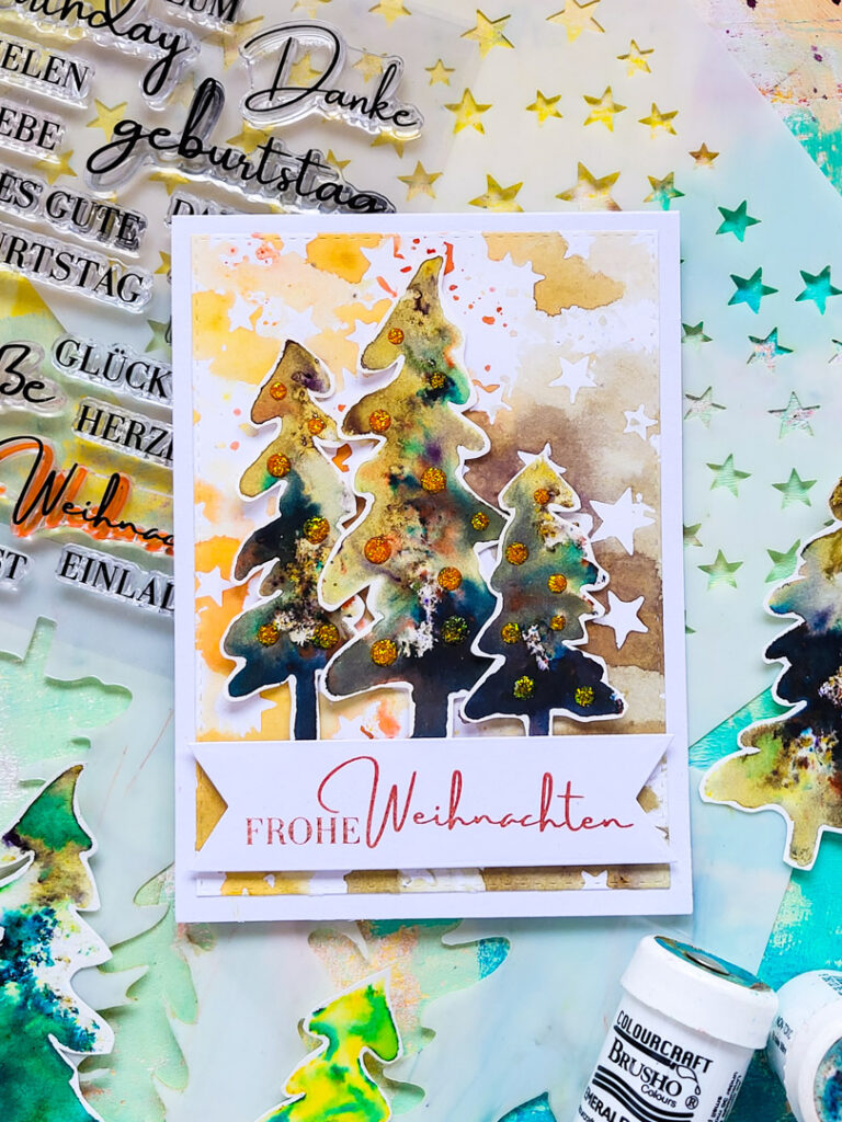 Mixed Media Index Cards with a 3 in 1 Background using our Organic ...