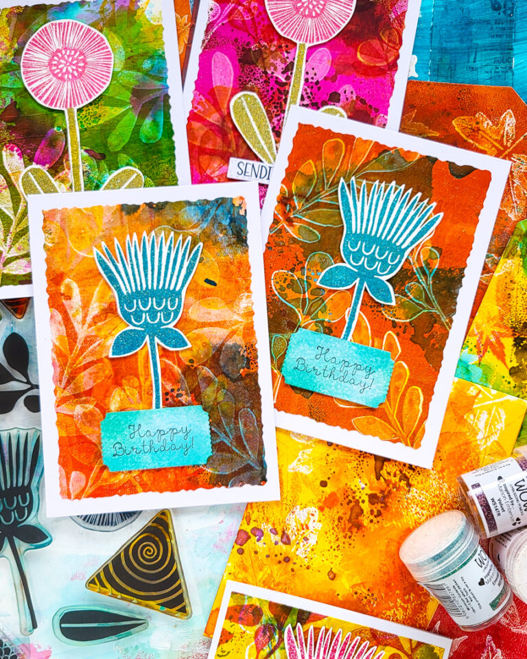 DIY Washi Tape – let’s make some gelli printed tapes – Rubber Dance Art ...