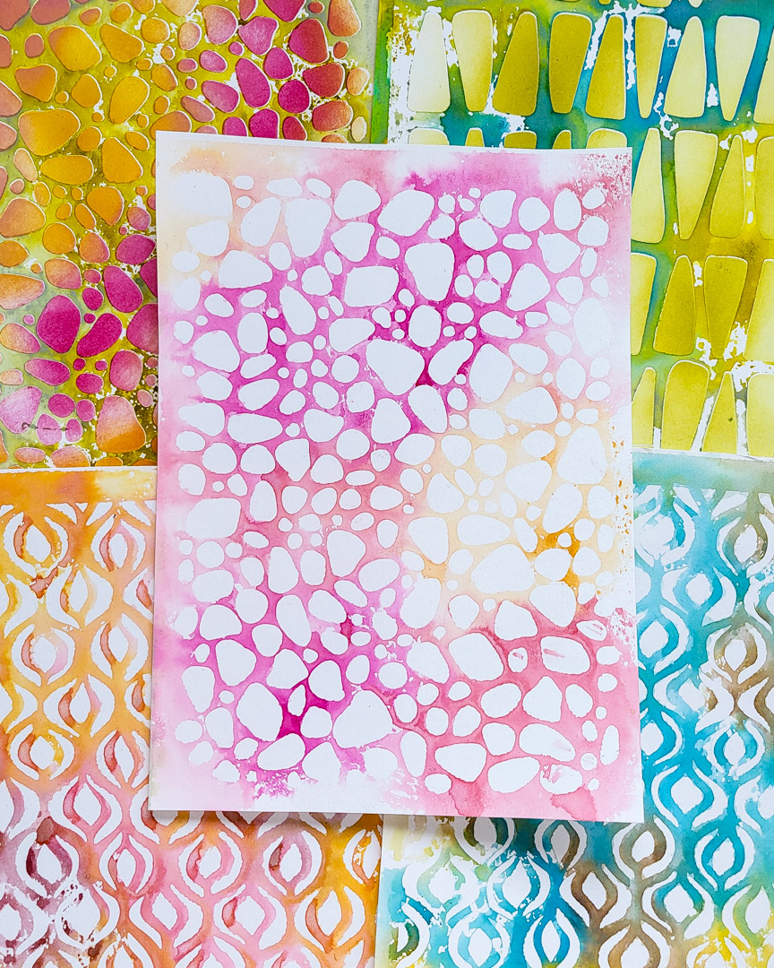 Make Your Own Design Papers with Stencils & Distress Inks – Rubber ...