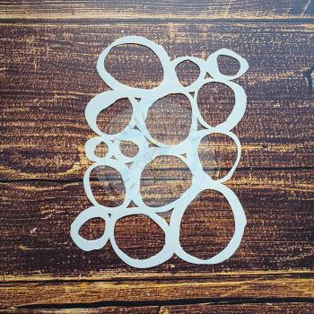 Rubber Dance Art Stamps - Stencil - Big Circles