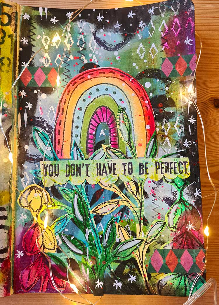 Rubber Dance Art Stamps - Clearstamps - Pencil Marks 3