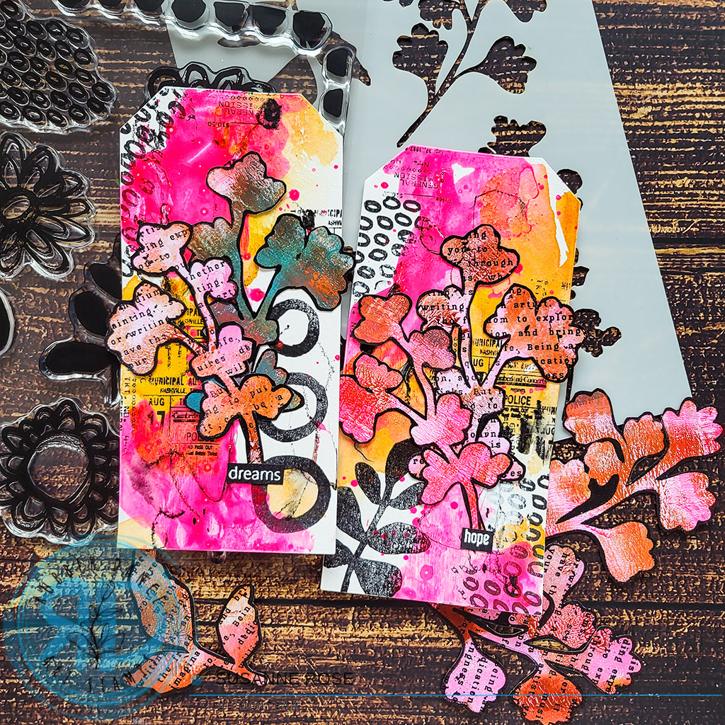 Rubber Dance Art Stamps - Clearstamps - Pencil Marks 7