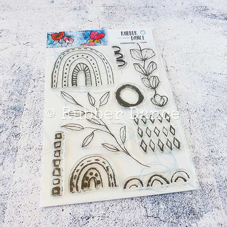 Rubber Dance Art Stamps - Clearstamps - Pencil Marks 3