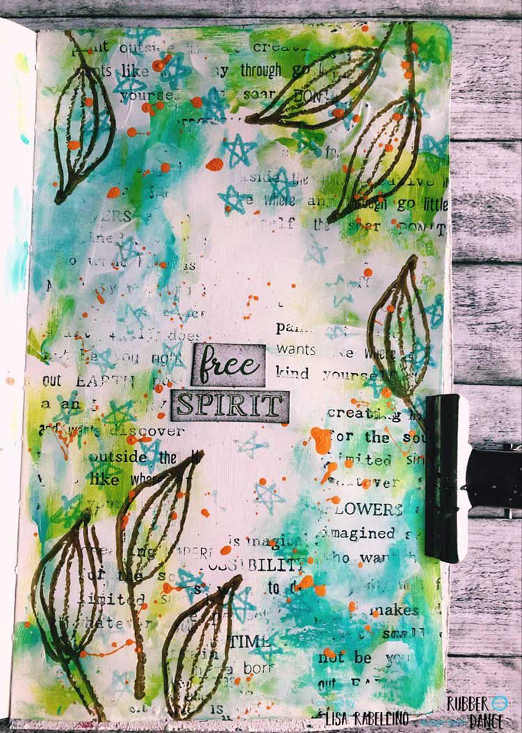 Rubber Dance Art Stamps - Clearstamps - Pencil Marks