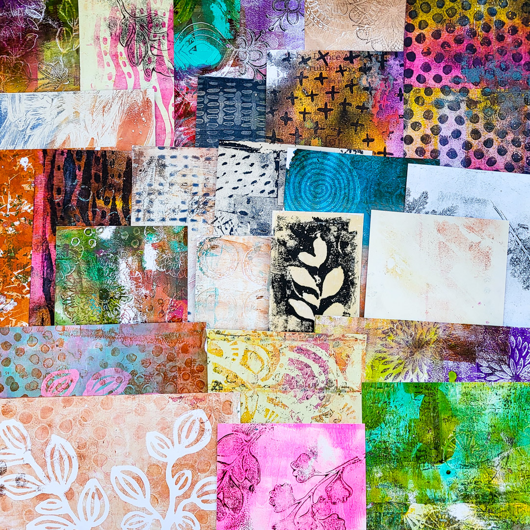 Rubber Dance Art Stamps - Collage Paper Pack