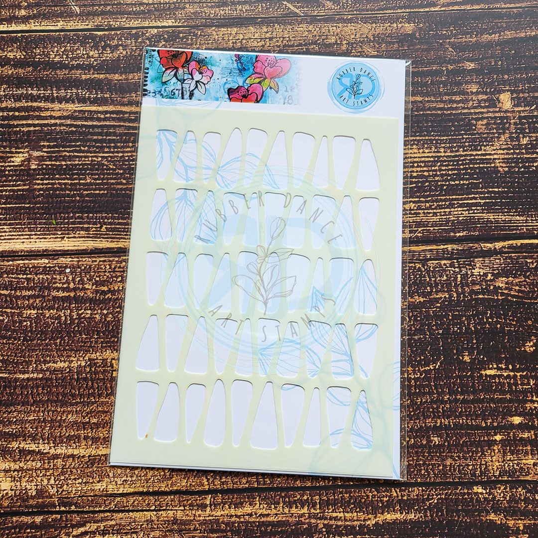 Rubber Dance Art Stamps - Stencil - Big Triangles
