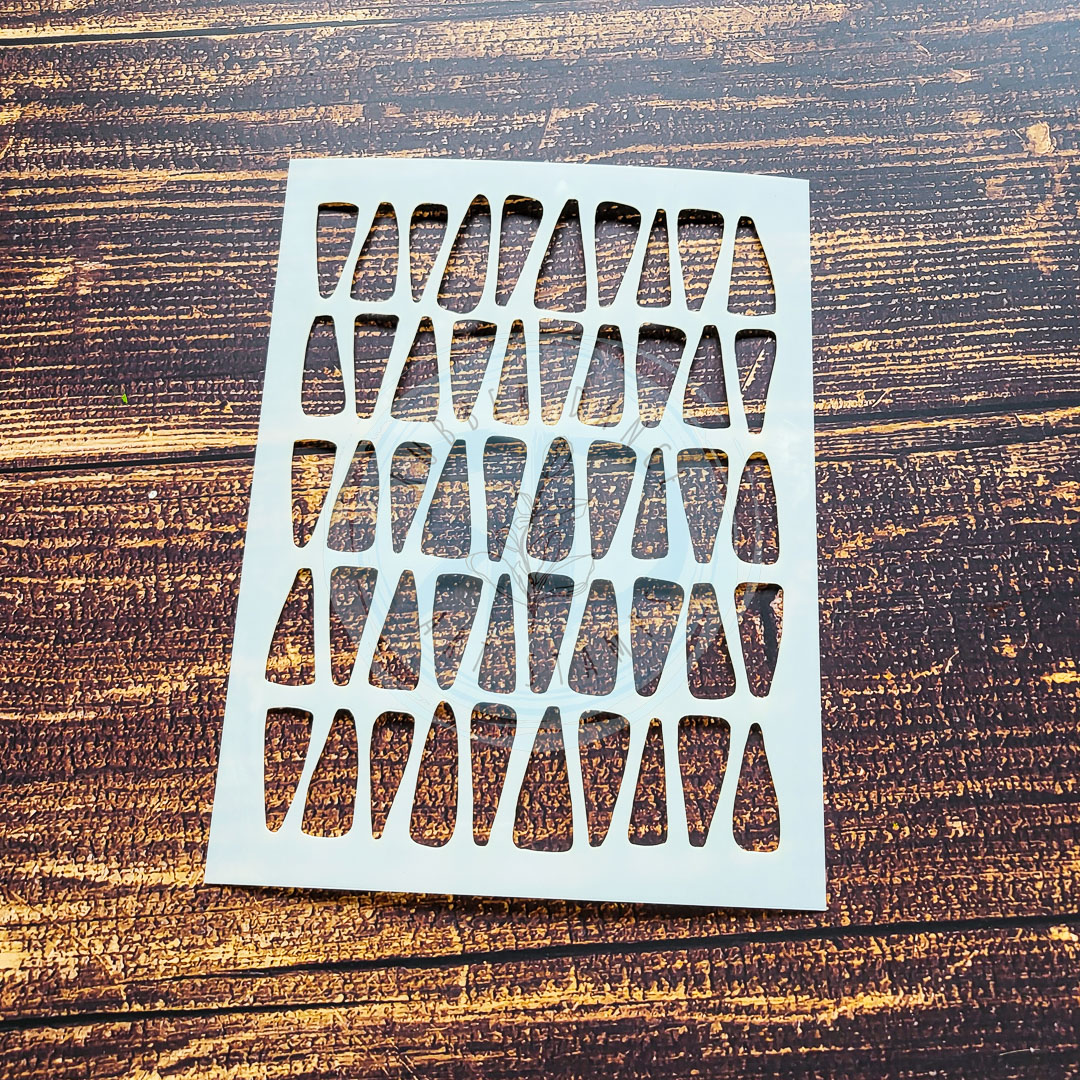 Rubber Dance Art Stamps - Stencil - Big Triangles