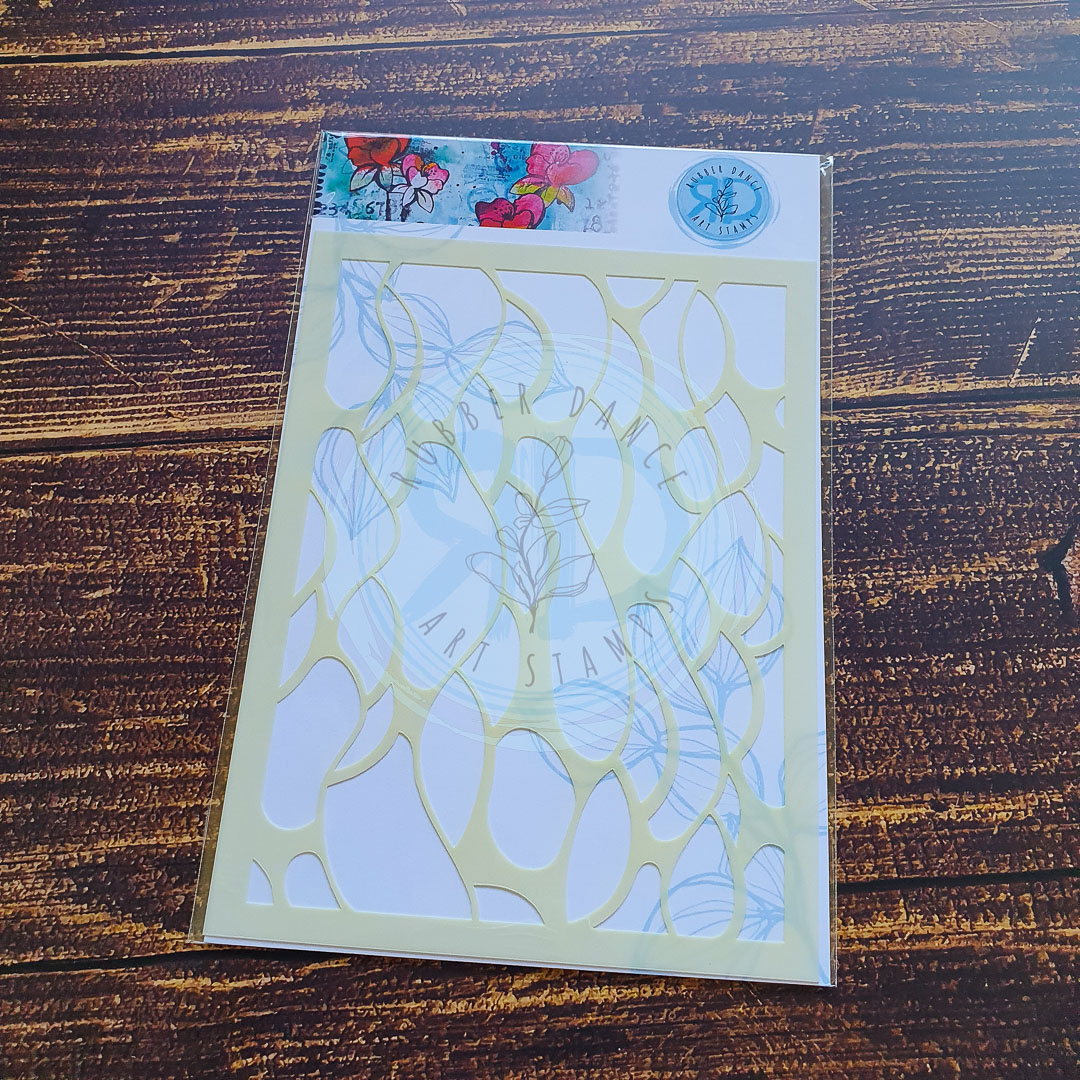 Rubber Dance Art Stamps - Stencil - Organic 3