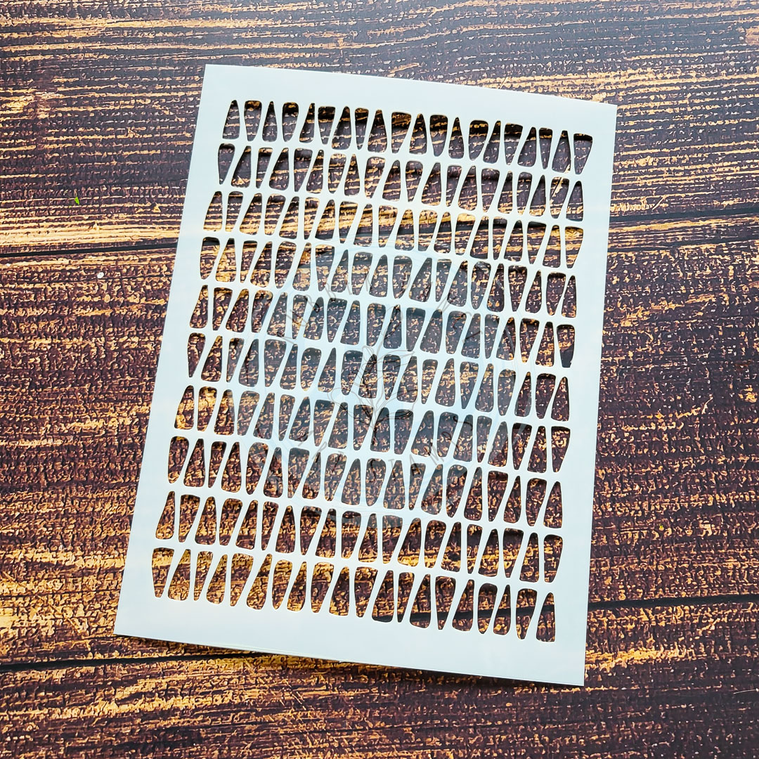 Rubber Dance Art Stamps - Stencil - Small Triangles