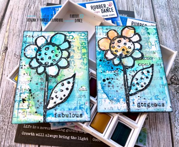 Rubber Dance Art Stamps - Clearstamps - Pencil Marks 4